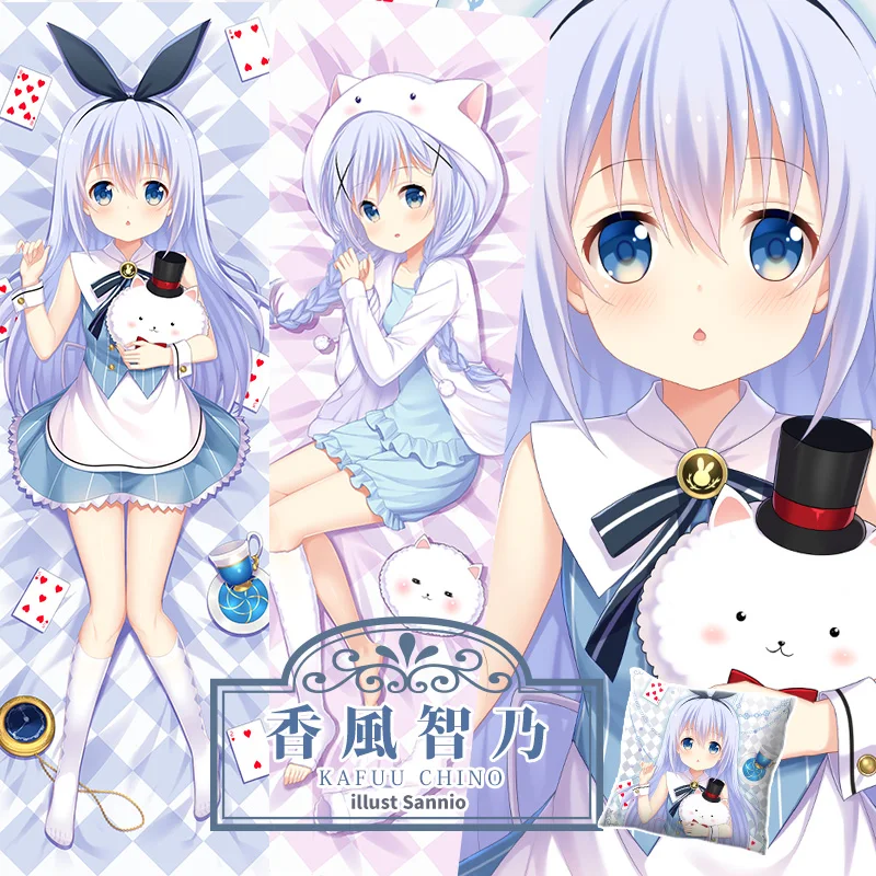 Anime Game Kafuu Chino Is The Order A Rabbit? Dakimakura Hugging Body ...