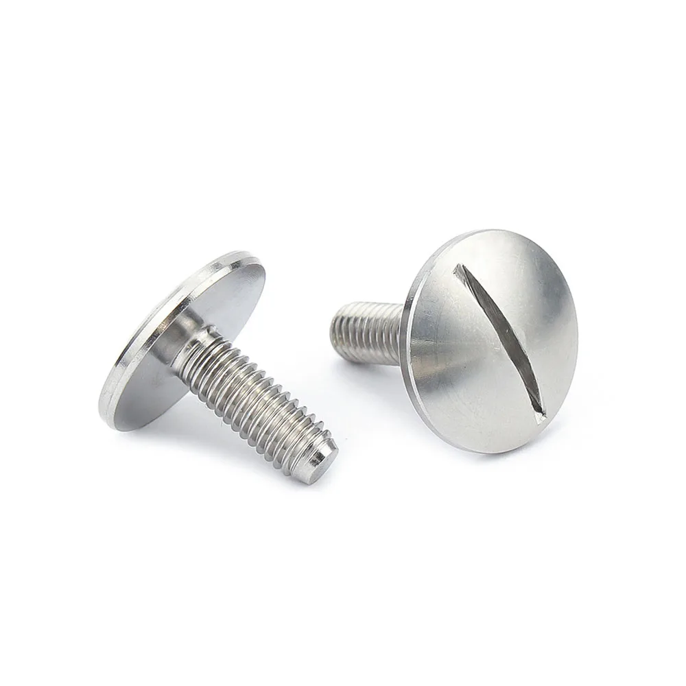 VIS,5pcs M2.5-16mm--Vis à tête ronde fendue en acier inoxydable, grande taille, 1-5 pièces, M2 ...