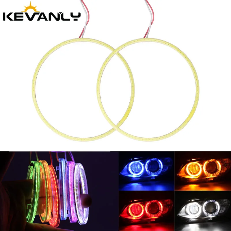 2PCS-DRL-LED-Angel-Eyes-led-60mm-70mm-80mm-90mm-100mm-110mm-120mm-Halo ...