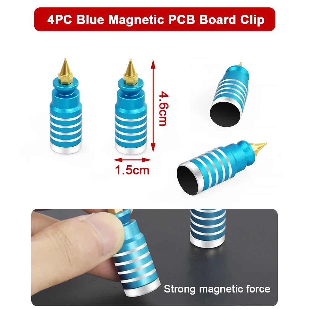 Poste a souder,NEWACALOX outils de troisième main,Base magnétique,Clip ...