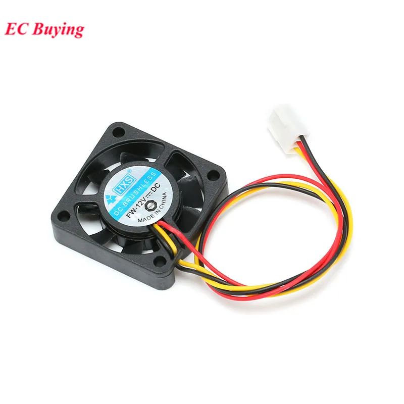 Cooling Fan Dc 12v 4*4cm Cpu Pc Cooler Computer Radiator Heat Sink ...