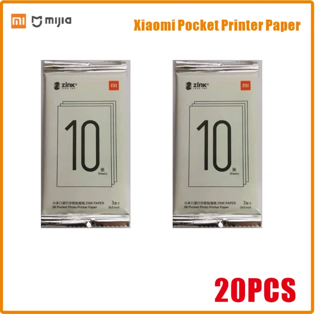 Original Xiaomi Pocket Printer Paper ZINK Self-adhesive Photo Print ...