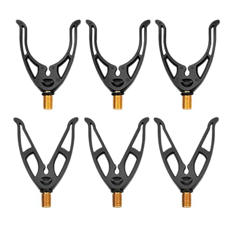 6 Pcs Fishing Rod Rests U Rubber Butt Grip Rests Rod Pod With M3/8 ...