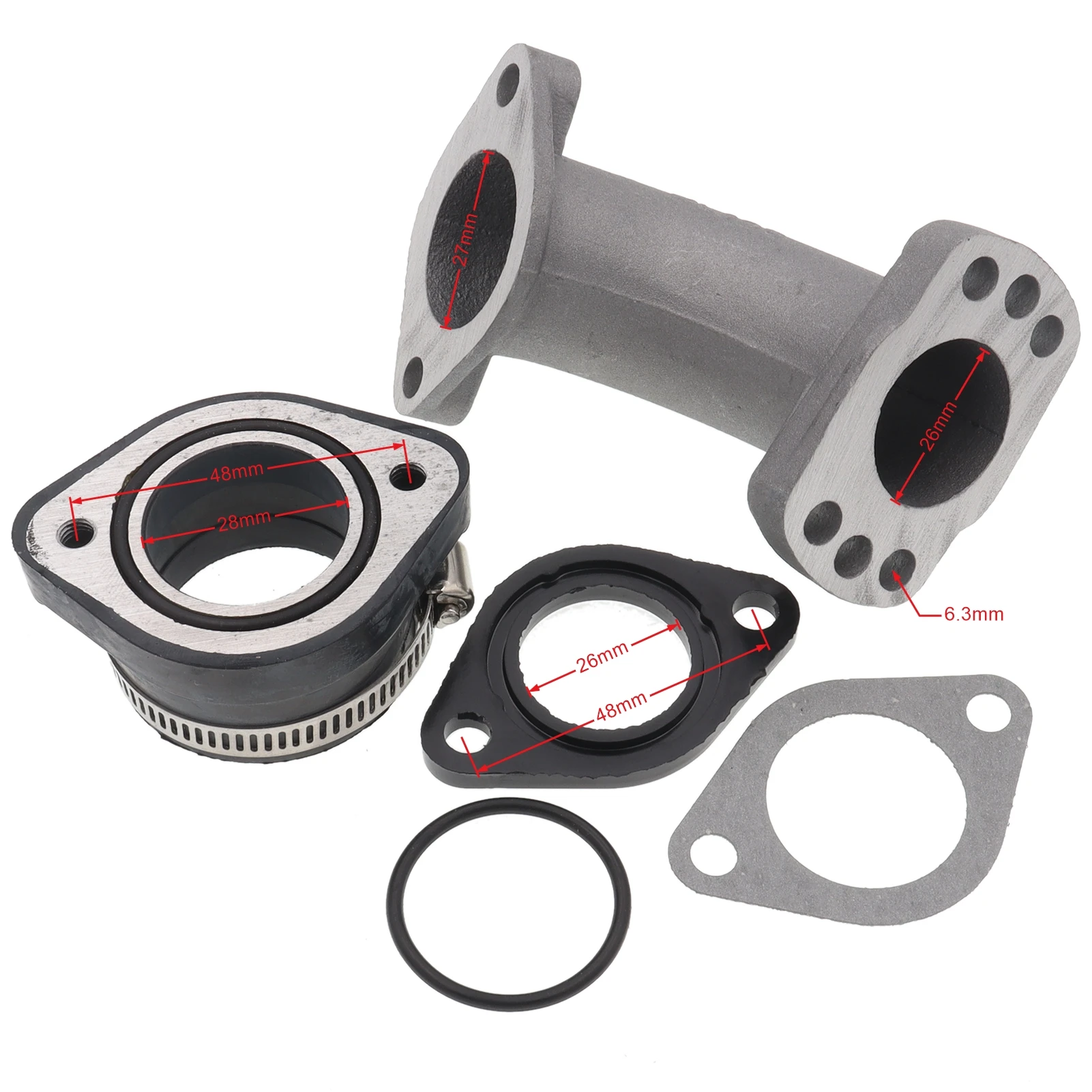 125cc 140cc 150cc 160cc 200cc Inlet Joint Manifold Intake Pipe Pit Bike ...