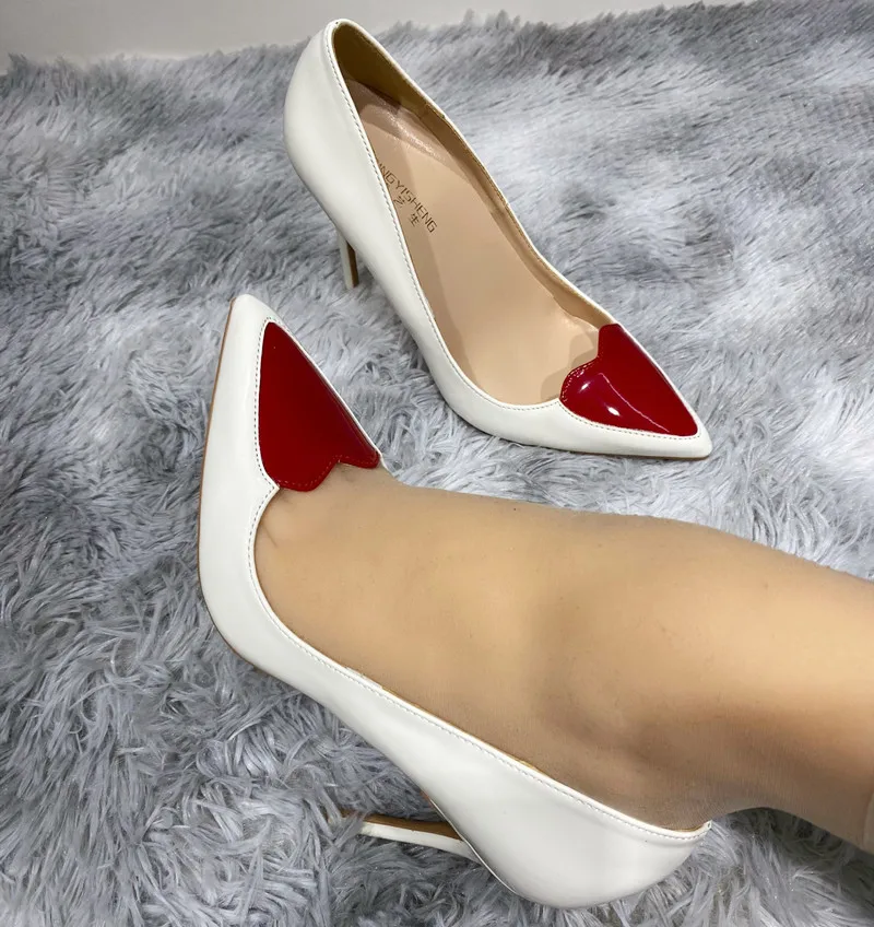 Love high heelswomen's mosaic heart needle high heel shoes, pointed toe ...