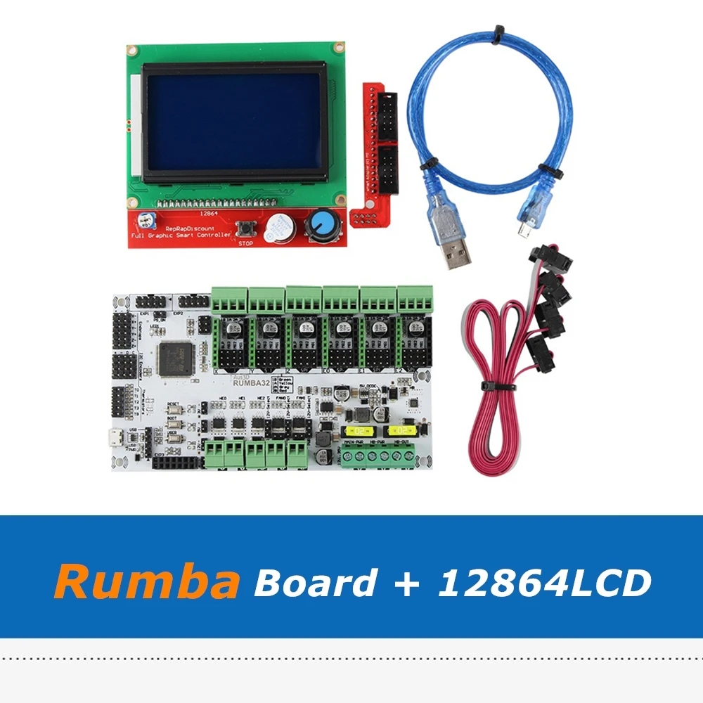 Sales Upgrade DIY RUMBA32 Rumba 32 Control Board + 12864LCD Screen ...