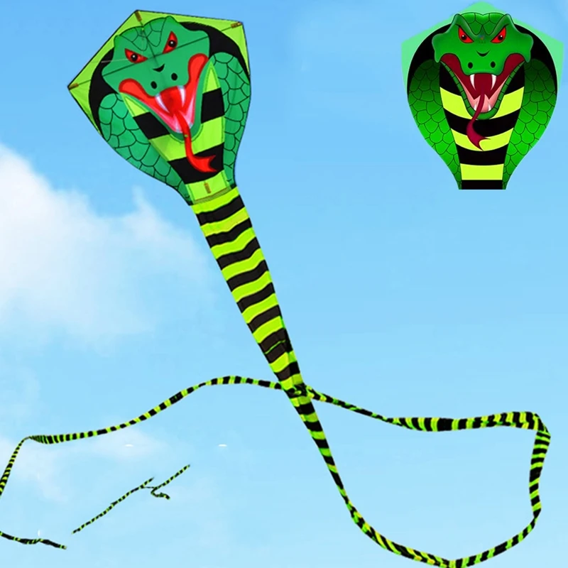 free-shipping-large-snake-kite-fly-string-line-nylon-kite-beach-sports ...