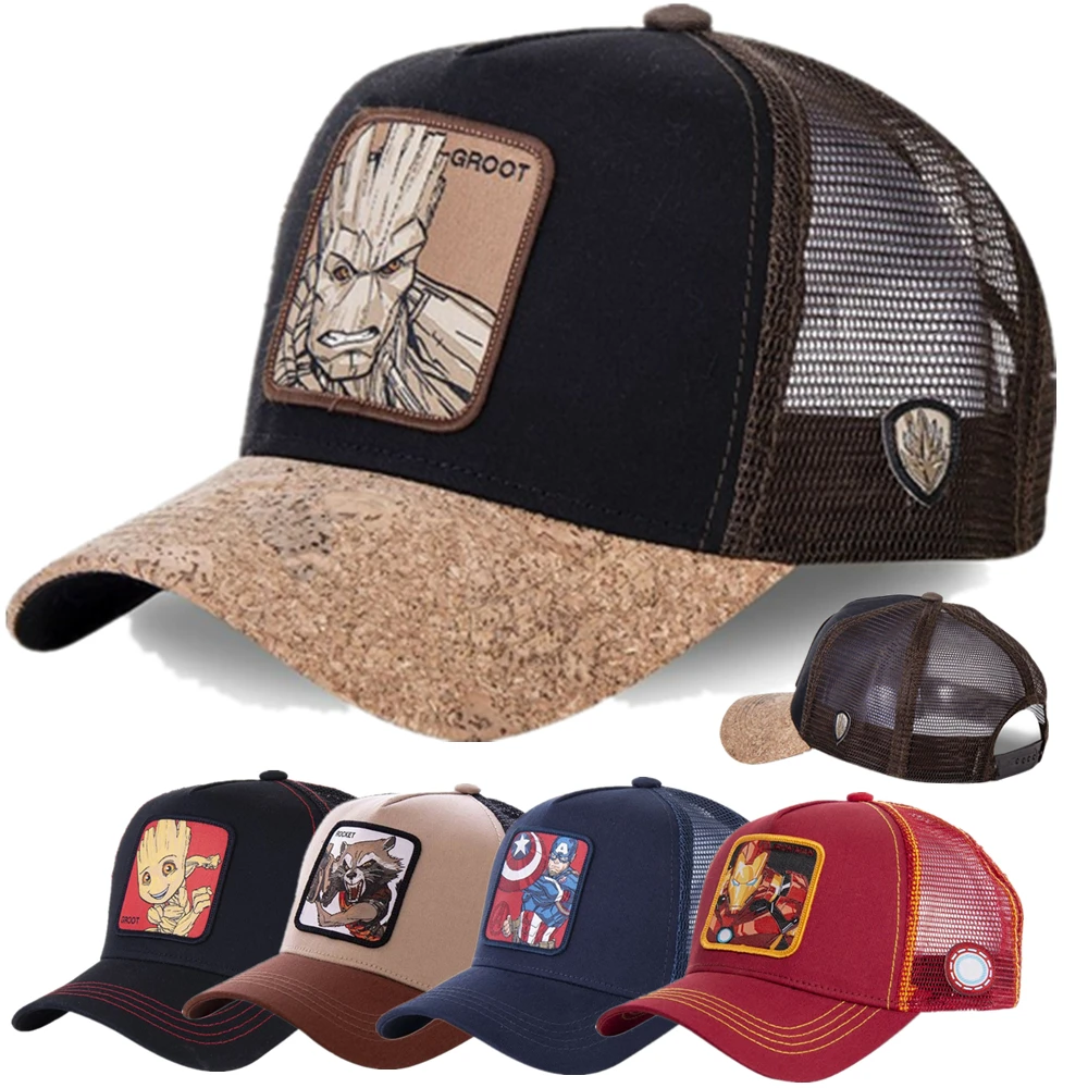 Newest Brand Anime Cap 20 Styles Cartoons Mesh Cap Cotton Baseball Cap ...