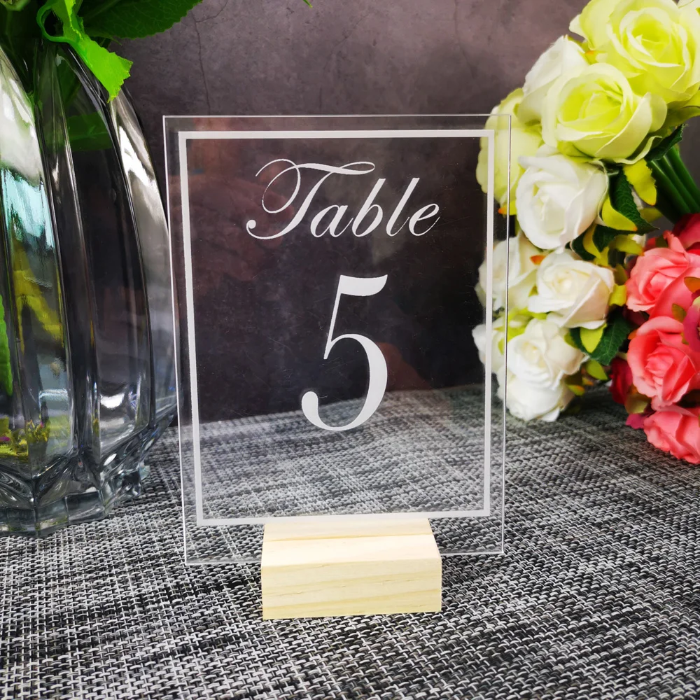 Wall Décor Custom Acrylic Table Numbers wedding or event Home & Living ...