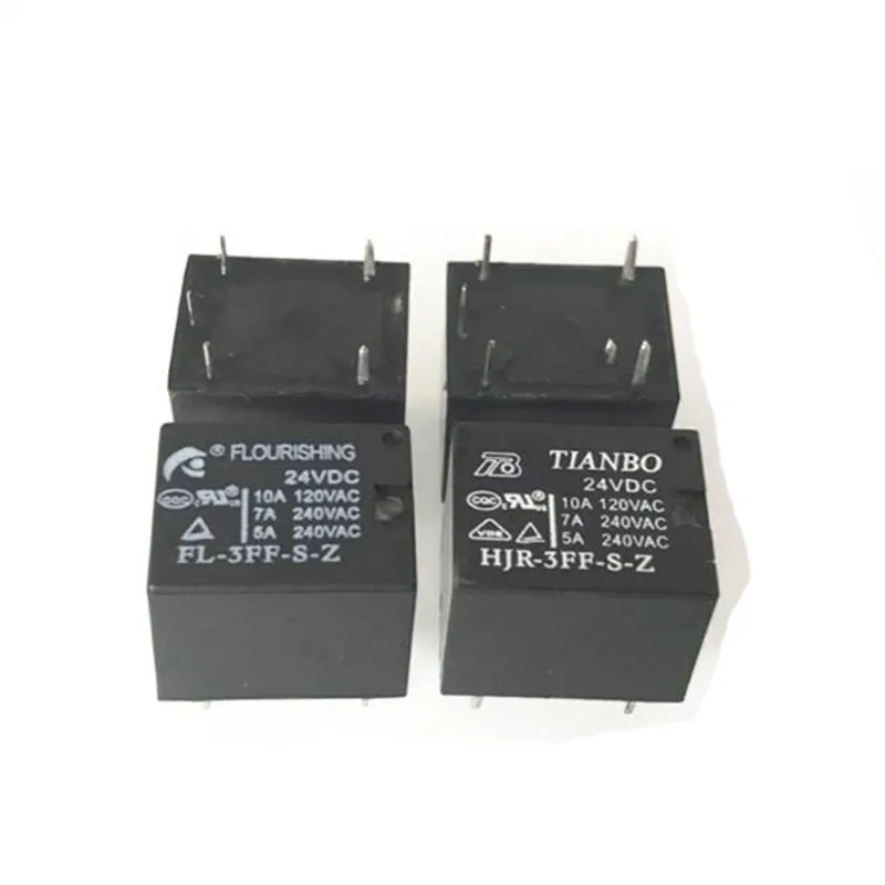 24V relay HJR-3FF-S-Z HJR 3FF S Z HJR 3FF S Z 24VDC DC24V 24V 10A 5PIN