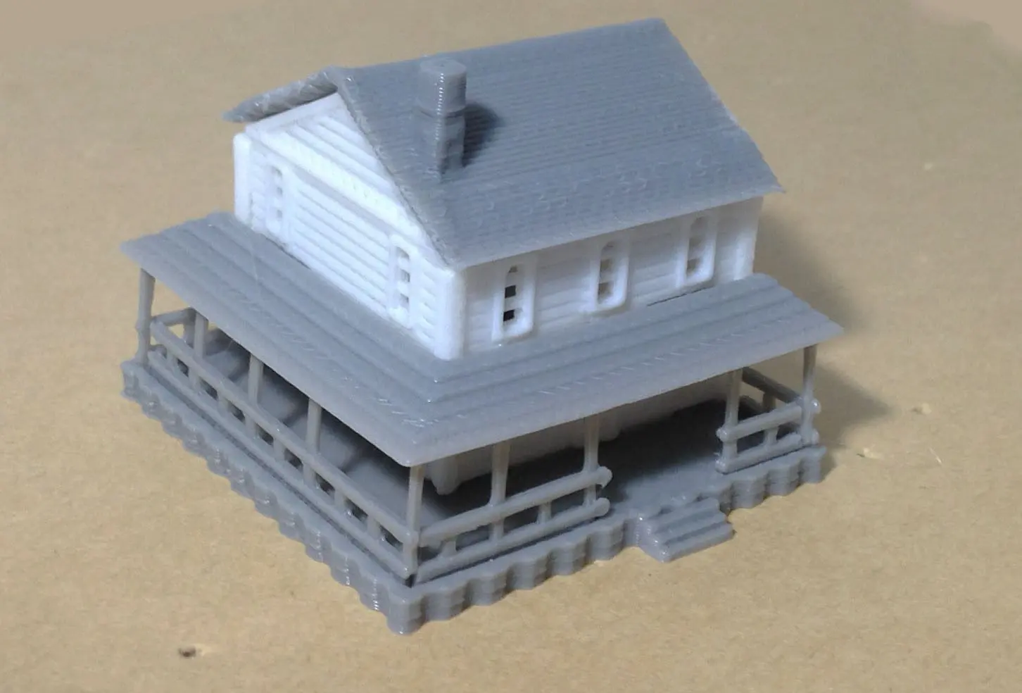 Outland-Models-Country-2-Story-House-White-Z-Scale-1-220-Train-Railway ...