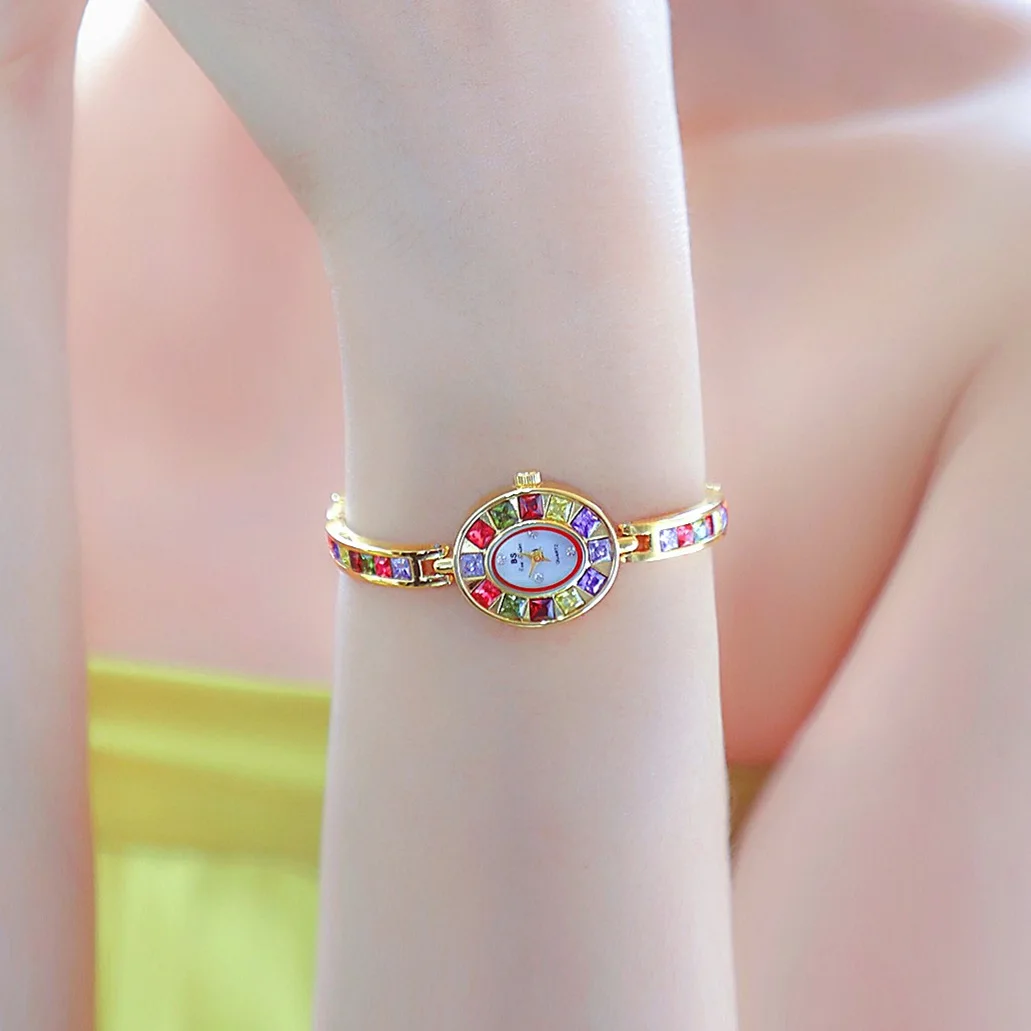 Top-Brand-Gradient-Rainbow-Rhinestone-Subdial-Women-Watches-Quartz ...
