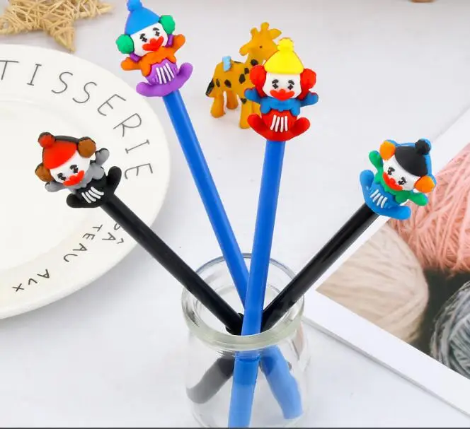 100pcs/Lot Wholesale Circus Clown Gel Pen Cartoon Funny Expression ...