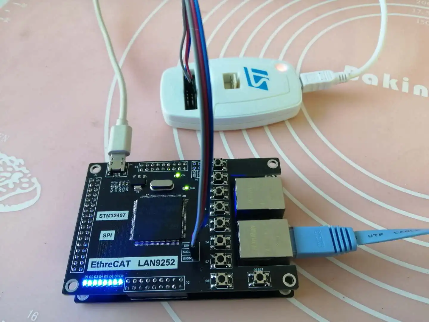 LAN9252-EtherCAT-Slave-Development-Board-STM32F407ZGT6-SPI-FSMC ...