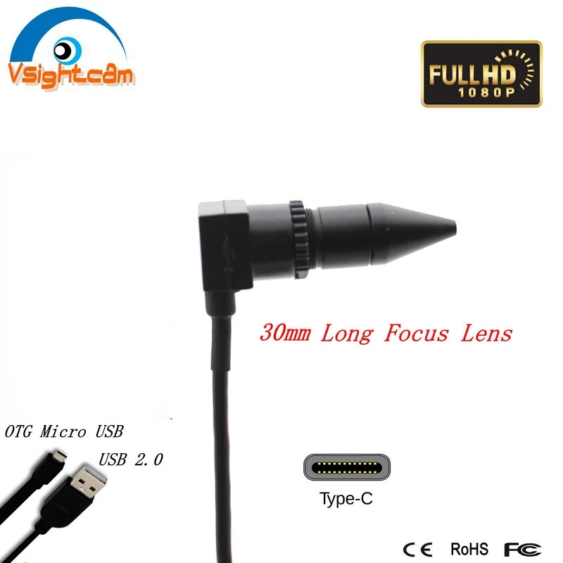 Mini Pin Hole Usb Camera 1080p 30mm Lens 90m Android C Ip - AliExpress