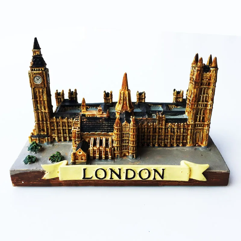 New Handmade Painted British Parliament Building Resin Crafts Creative ...