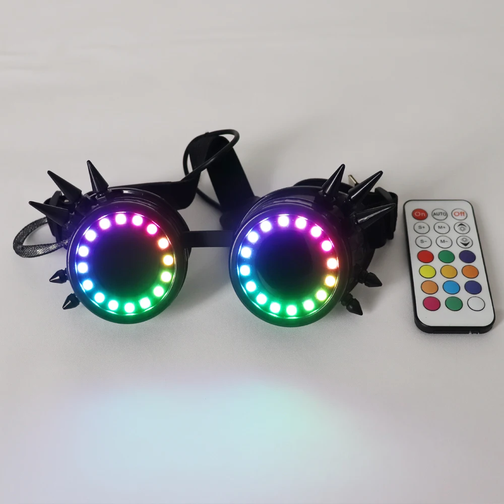 Pixel Pro LED Goggles Kaleidoscope Lenses Over 350 Modes Intense Lights ...