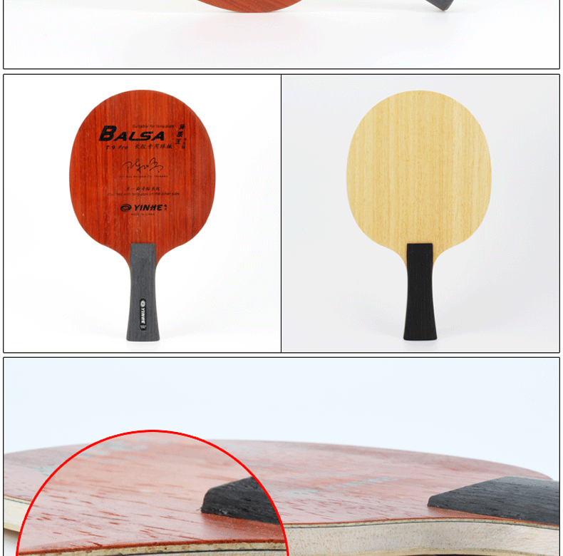 Ping Pong Blade Yinhe T-9 Long FL Table Tennis Blade With Neptune OX ...