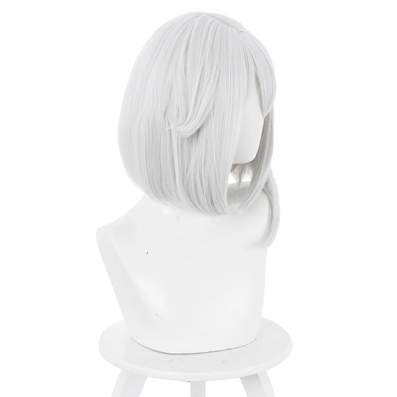 Game Genshin Impact Paimon Short Silver Gray Cosplay Wig - AllCosplay.com