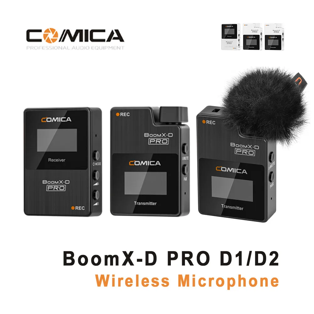 Comica-BoomX-D-PRO-D2-Wireless-Microphone-Professional-Mic-Transmitters ...