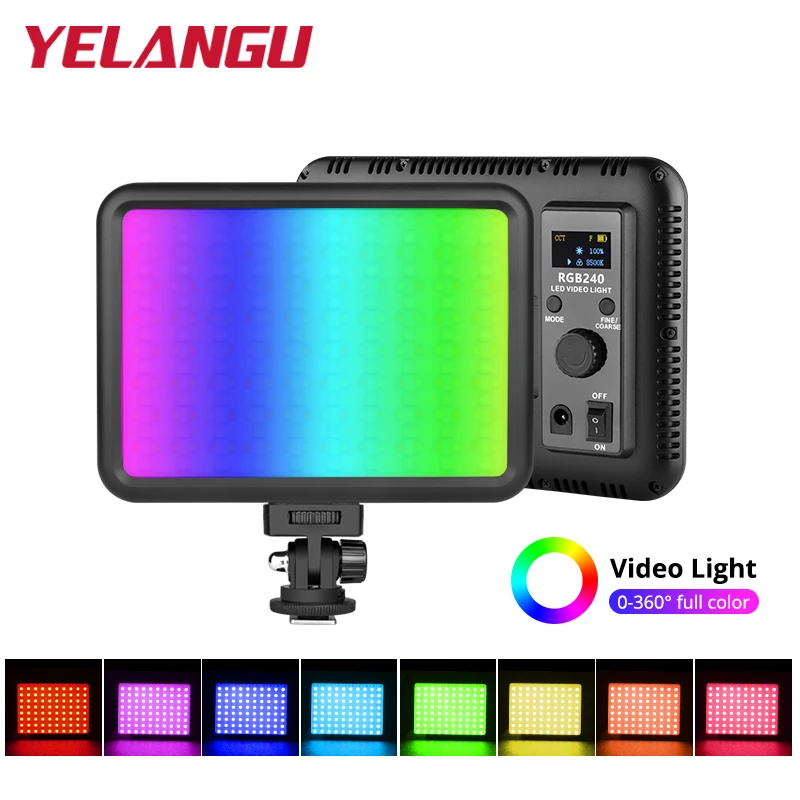 Yelangu Rgb Video Light 12w Rechargeable Led Camera Light Full Color 12 ...