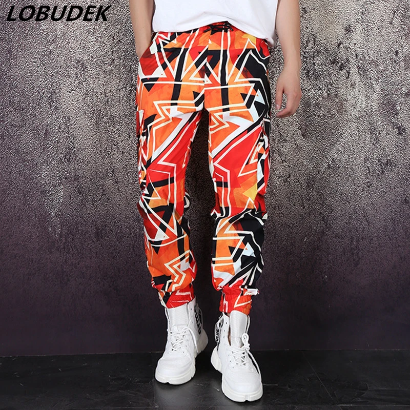 40％割引ブルー系,M小物などお買い得な福袋 GEOMETRIC PATTERN LOOSE PANTS カジュアルパンツ パンツブルー系M-OTA.ON.ARENA.NE.JP
