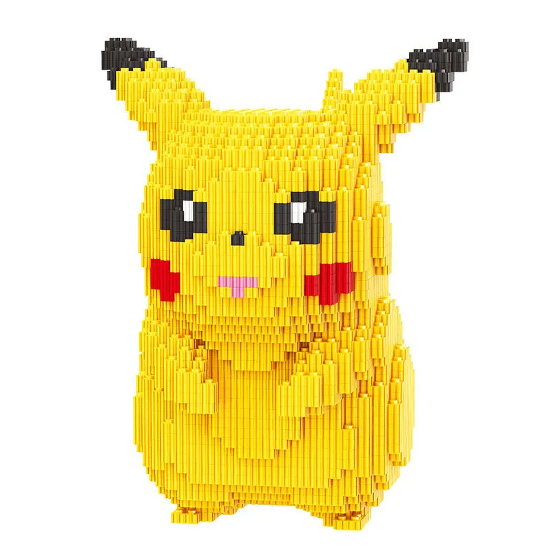 1860pcs Pokemon Pikachu Building Blocks Model Micro Particles ...