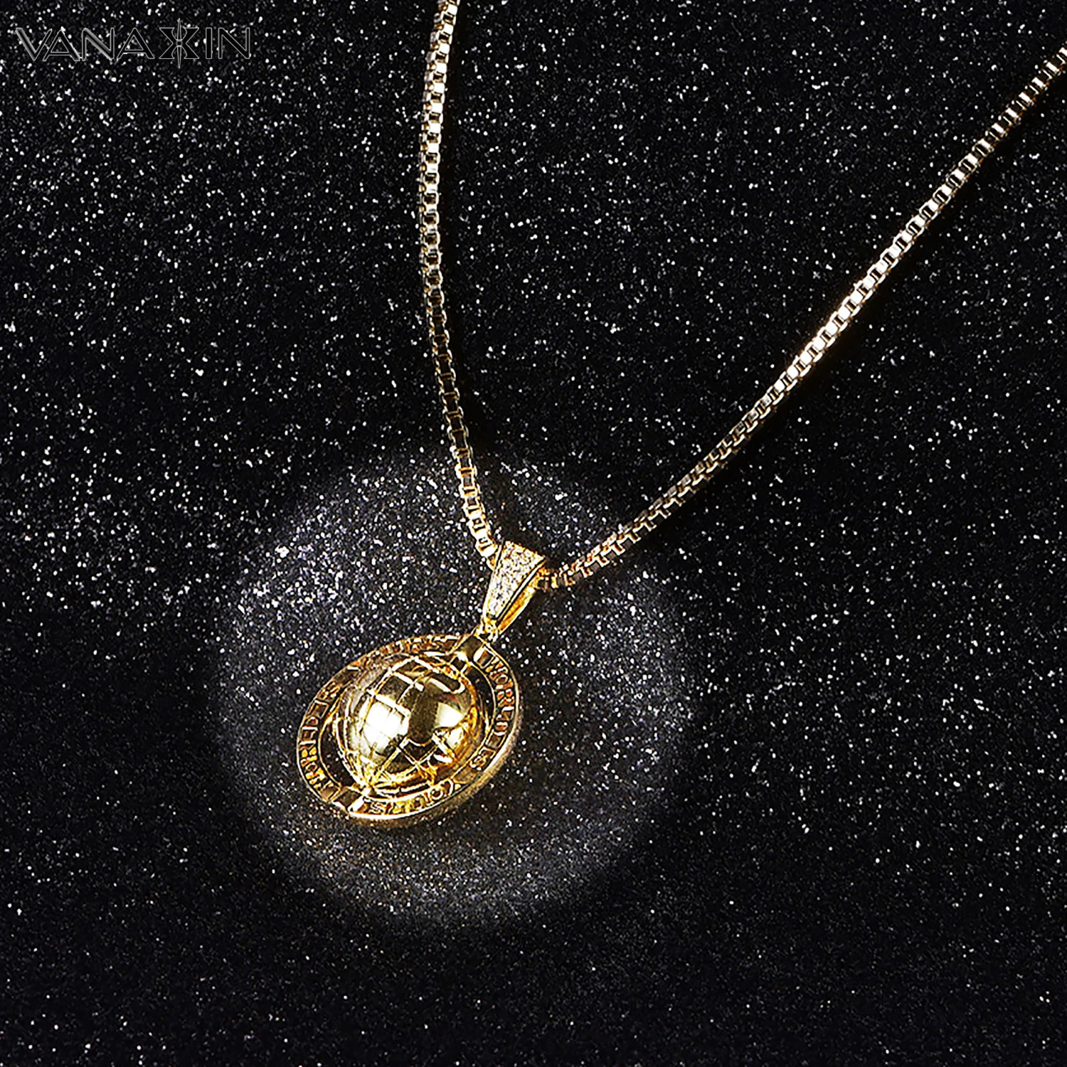 Globe World Pendant Necklace | Gold Earth Globe Pendant | Pendant Chain ...