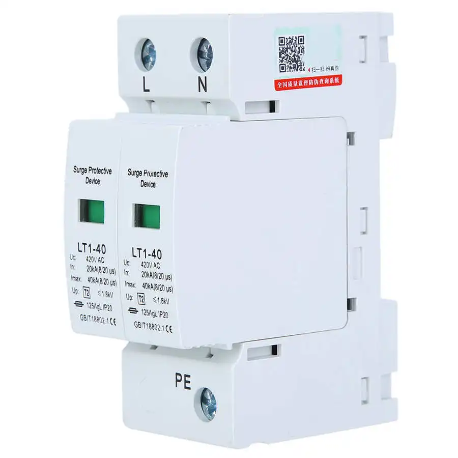 Surge Protection Device Rail Installation White Arc Module 2p Surge ...