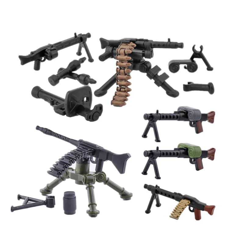 WWII German MG34 42 Machine Gun Building Blocks Military Soldier ...
