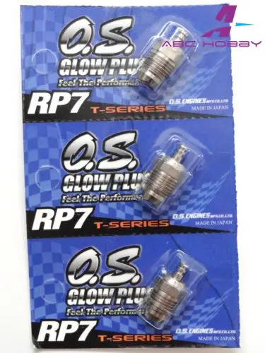 NEW O.S. os Glow Plug Medium OS RP7 Turbo Cold On Road Nitro Glow Plug 1pcs Pack 71642070 ...