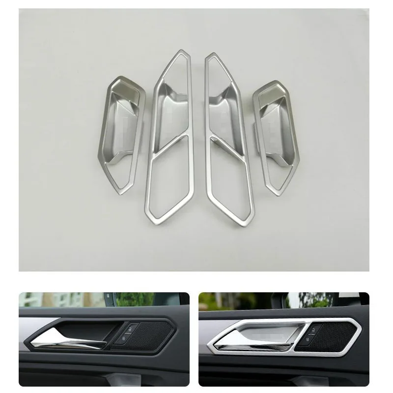 Chrome Interior Door Handle Bowl Panel Cover Trim For Volkswagen VW ...