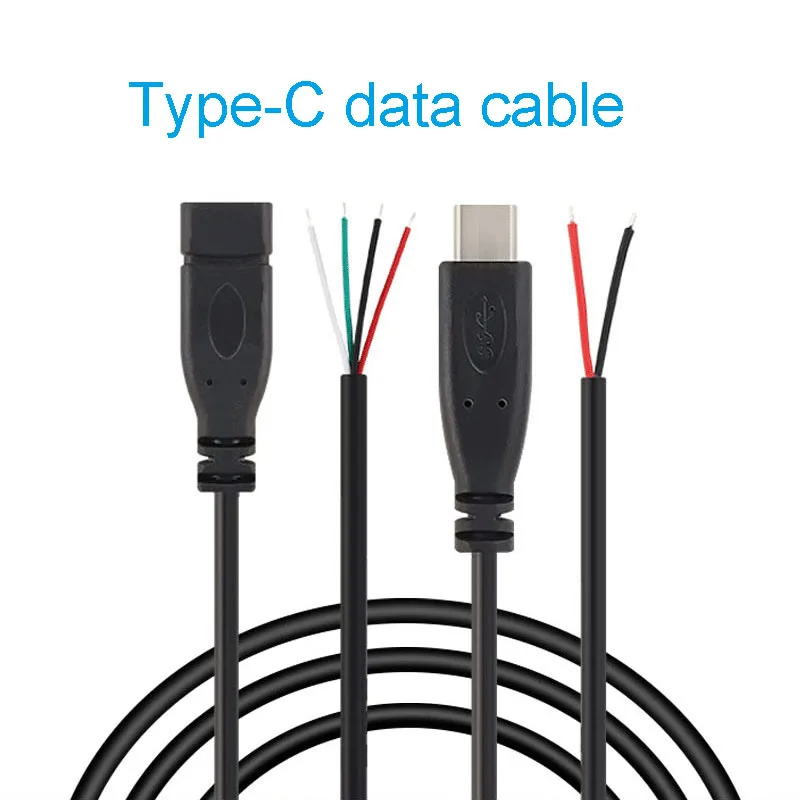 2Pin 4Pin Type C Male/Female to bare open end 2 core 4 cores Usb data ...