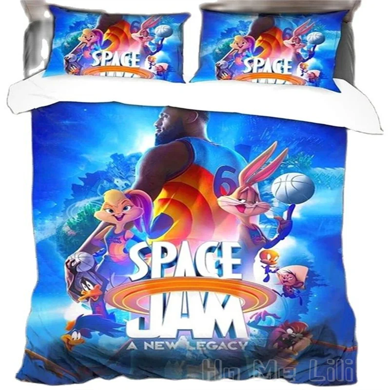 Space Jam Bedding Comforter Set Basketball Duvet Cover By Ho Me Lili ...