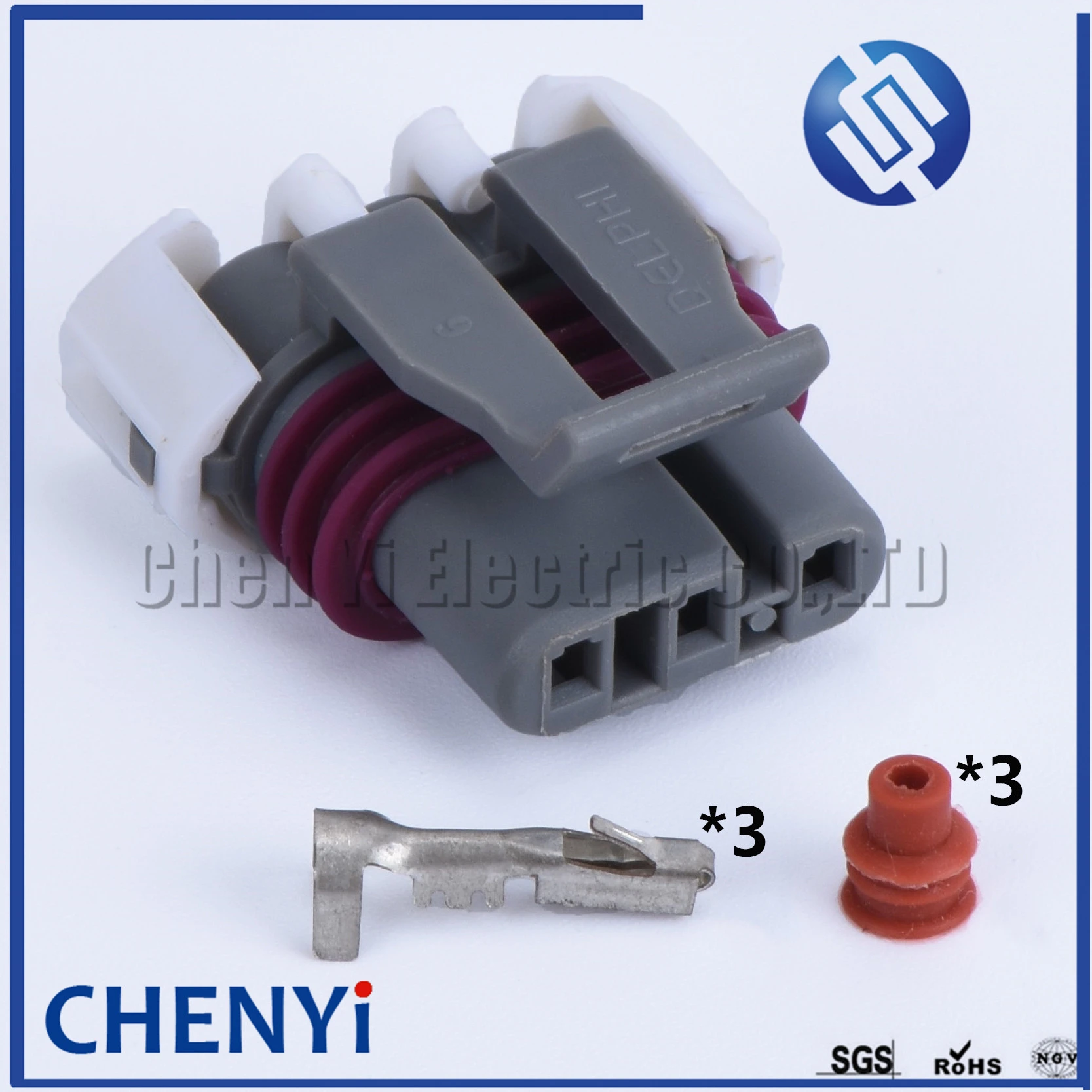 Delphi 3 Pin Female Connector | Map Sensor Connector Delphi - 1 Set 3 ...