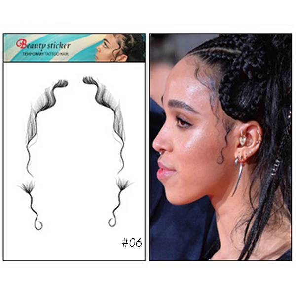 Temporary Tattoo Edges Hair ( 4PCS ) - Worth Buy Store