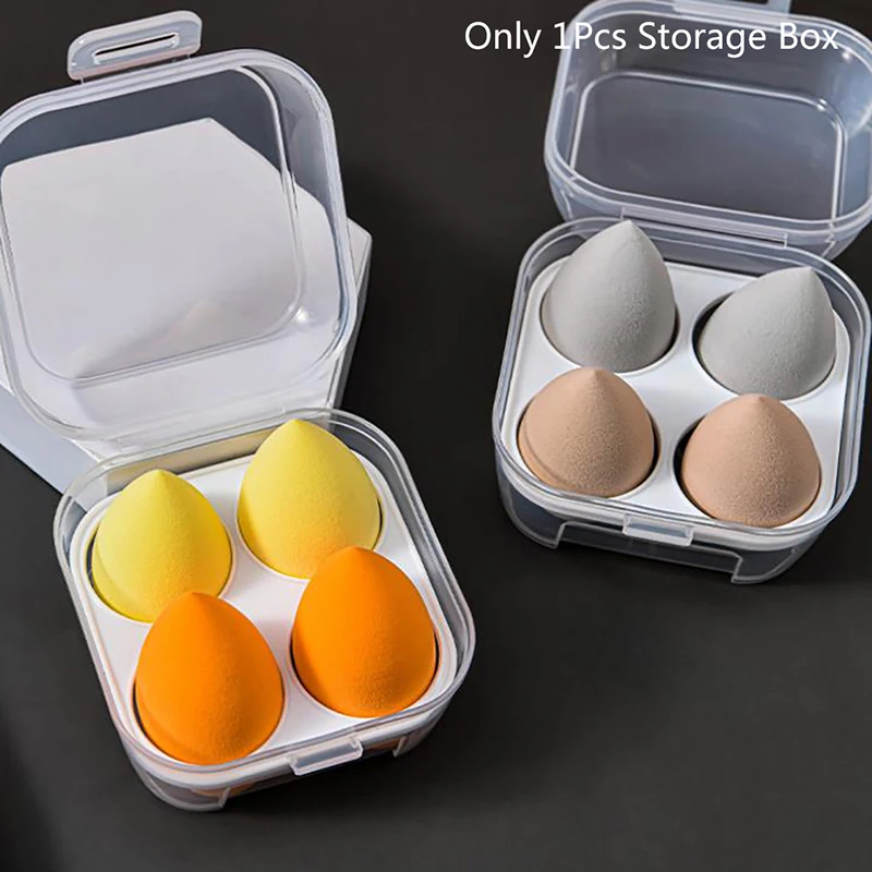 1pc Cosmetic Puff Display Storage Case Makeup Sponge Transparent 4 ...