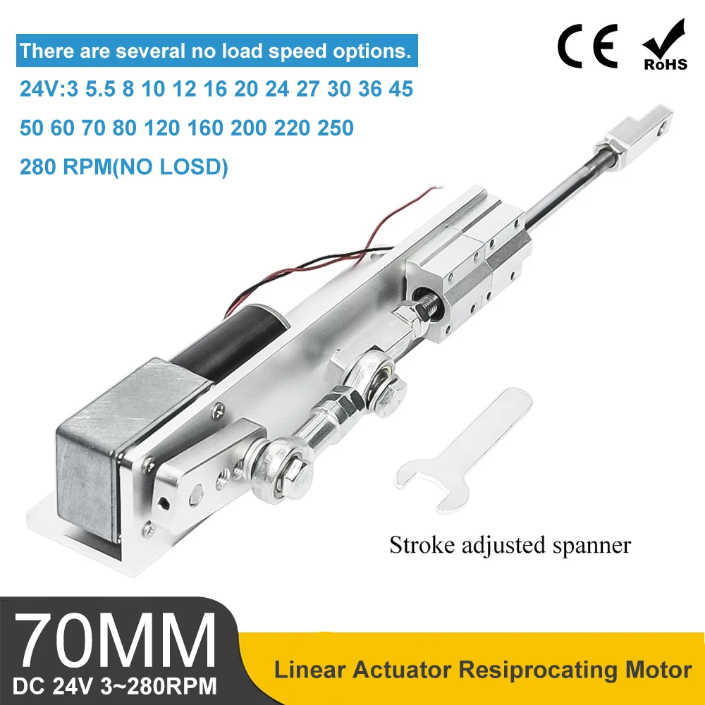 Telescopic-Actuator-Linear-DC-24V-3-280rpm-Stroke-70mm-Linear-Actuator ...