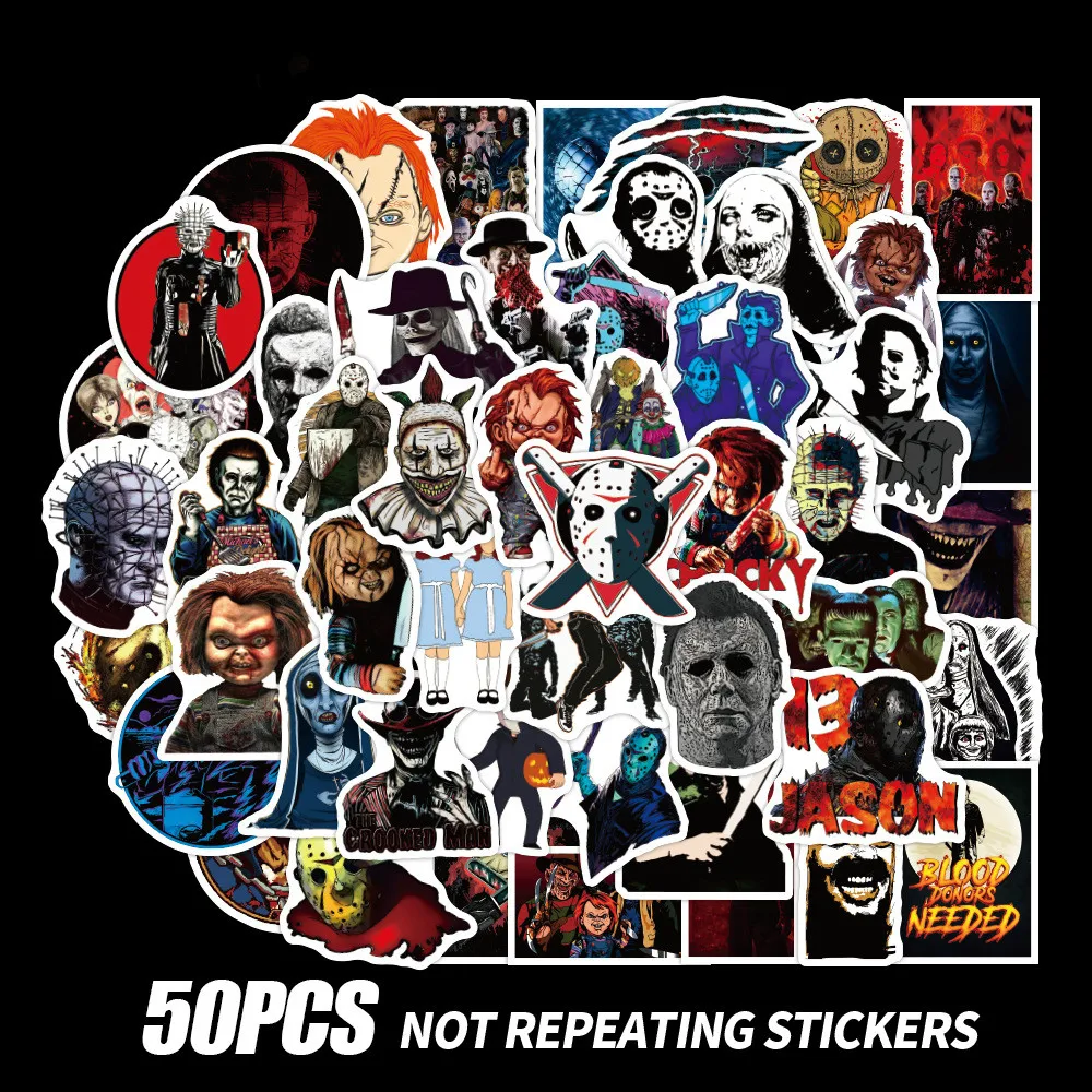 Horror Character Stickers *READY TO SHIP* Paper Paper & Party Supplies ...