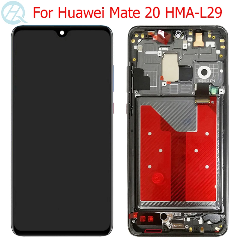 Original Lcd For Huawei Mate 20 Display With Frame 6.53" Huawei Mate 20 Lcd Hma-l29 Touch Screen ...