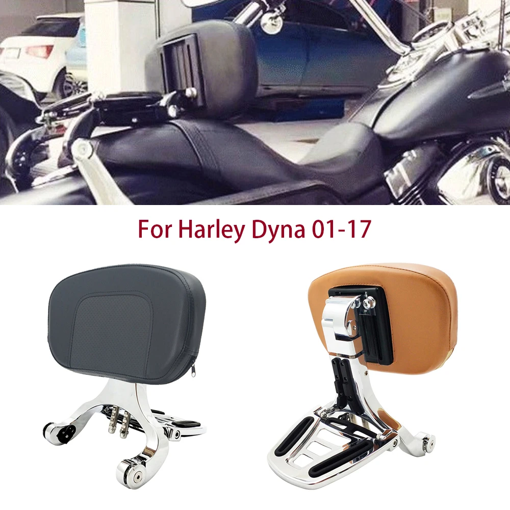Motorcycle-Multi-Purpose-Driver-Passenger-Backrest-For-Harley-Dyna-FXDF ...