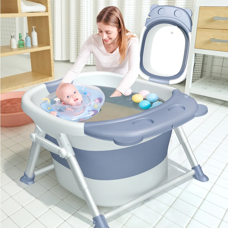 Kids-Bath-Tub-Indoor-Bathtub-Portable-Bathtub-for-Kids-Swim-Foldable ...