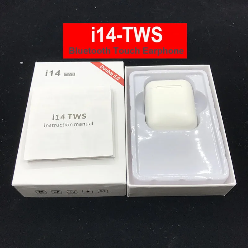 I14 tws беспроводные наушники Bluetooth наушники сенсорное управление и ...