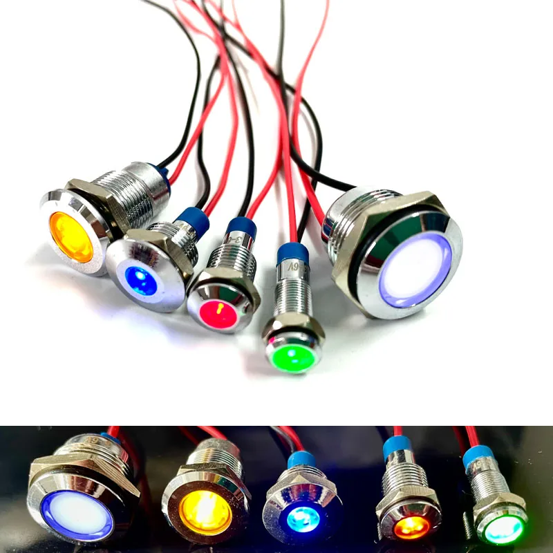 1pcs-6mm-8mm-10mm-12mm-14mm-16mm-Waterproof-IP67-Metal-LED-Warning ...