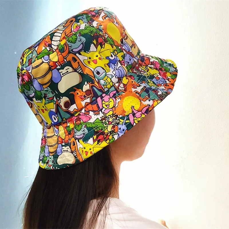 Pokemon Bucket Hat | Pikachu All Over Print Summer Hat