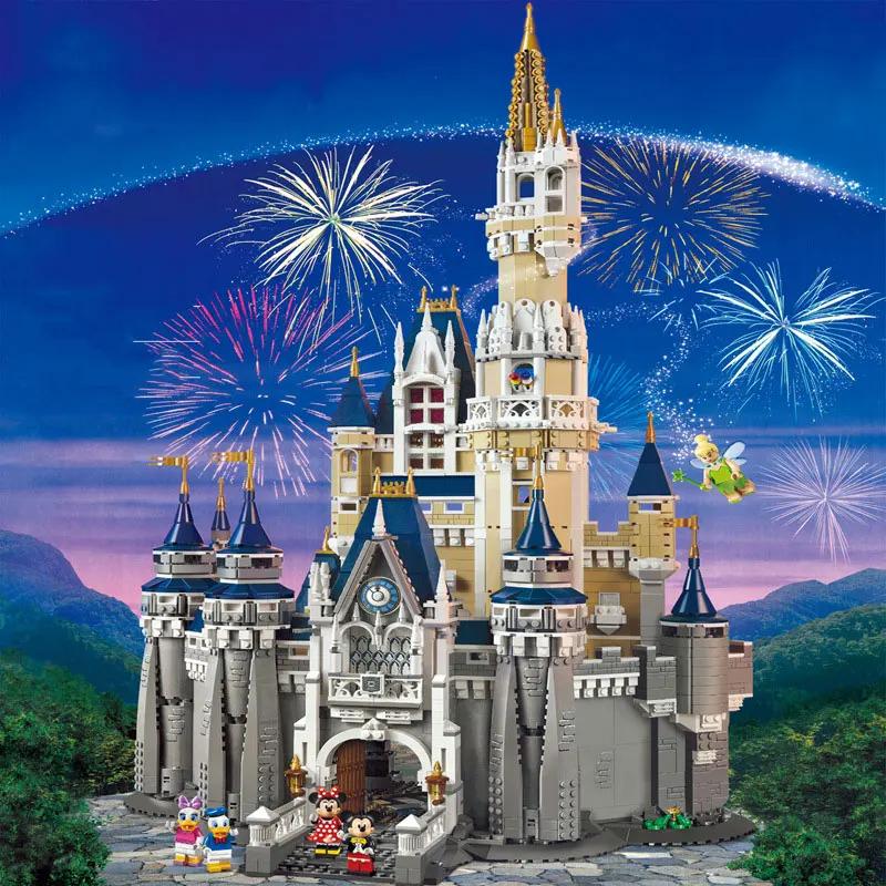 In Stock Princess Castle Compatible 71040 Model Building Blocks Bricks ...