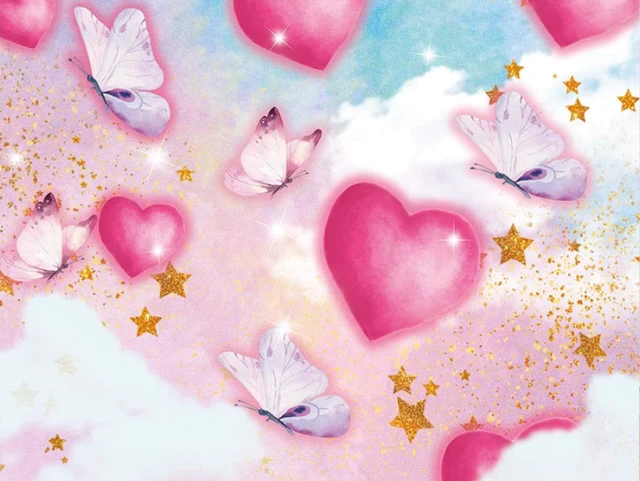 Pink Butterfly Heart Wallpapers
