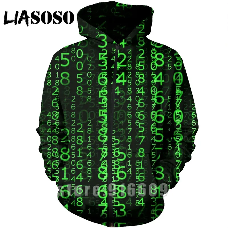 3D Print Anime Long Sleeve Movie Digital The Matrix Long Sleeve ...