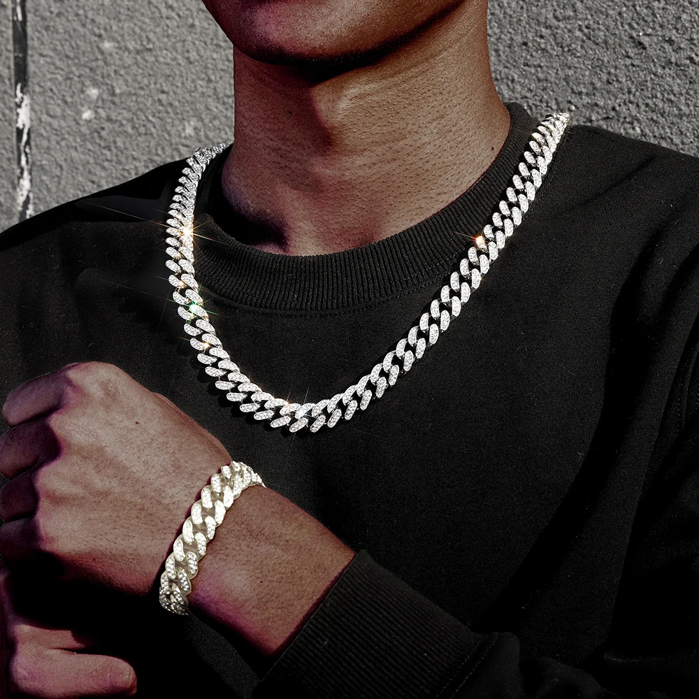 Chain Rhinestone Necklace Men Chain Homme Fashion Jewelry - Walmart.com