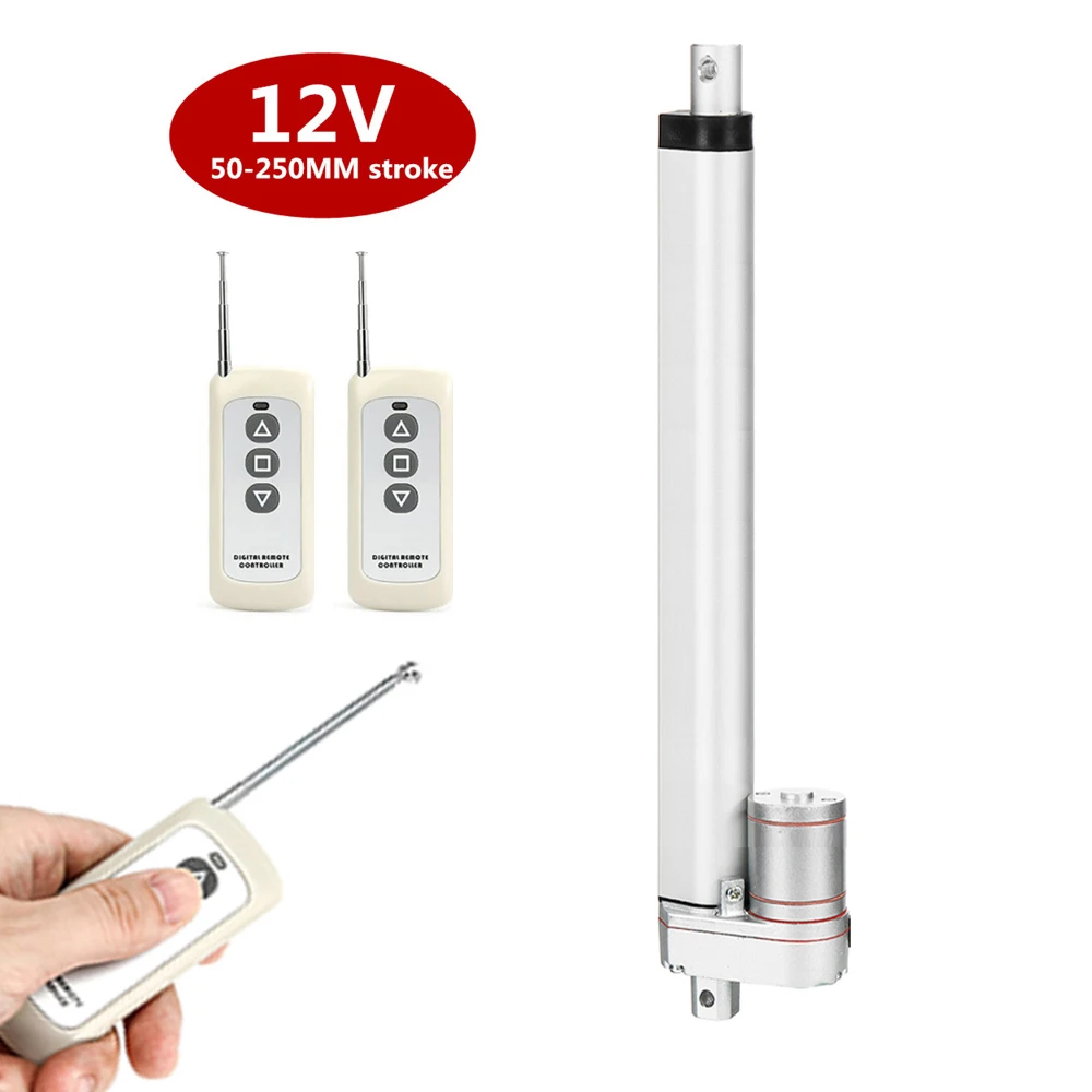 Rf Remote Control Electric Linear Actuator 12v Dc Motor Linear Motor ...